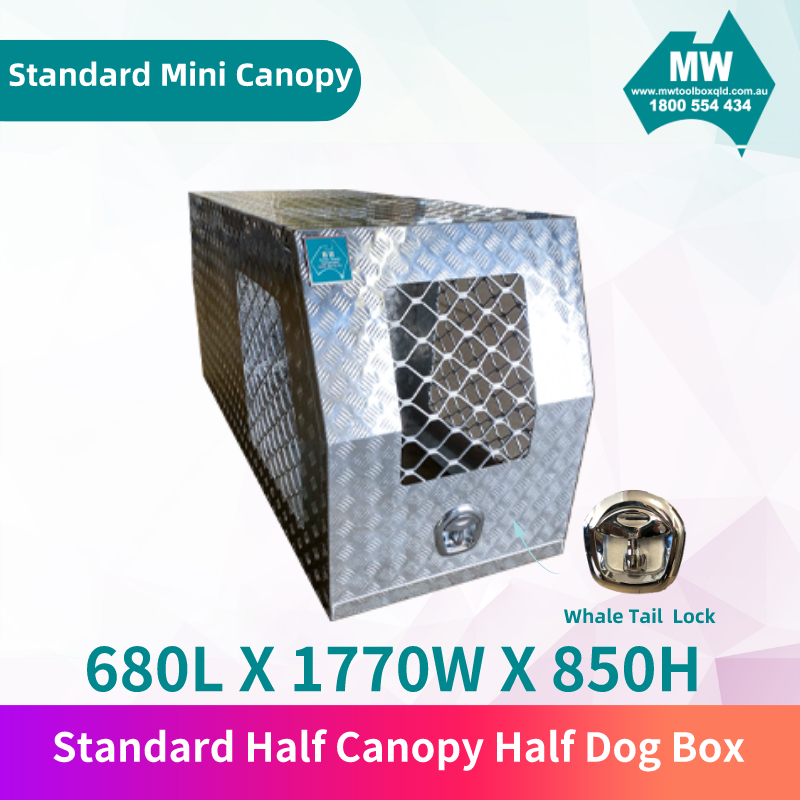 Half Dog Box Half Mini Canopy | MW Toolbox