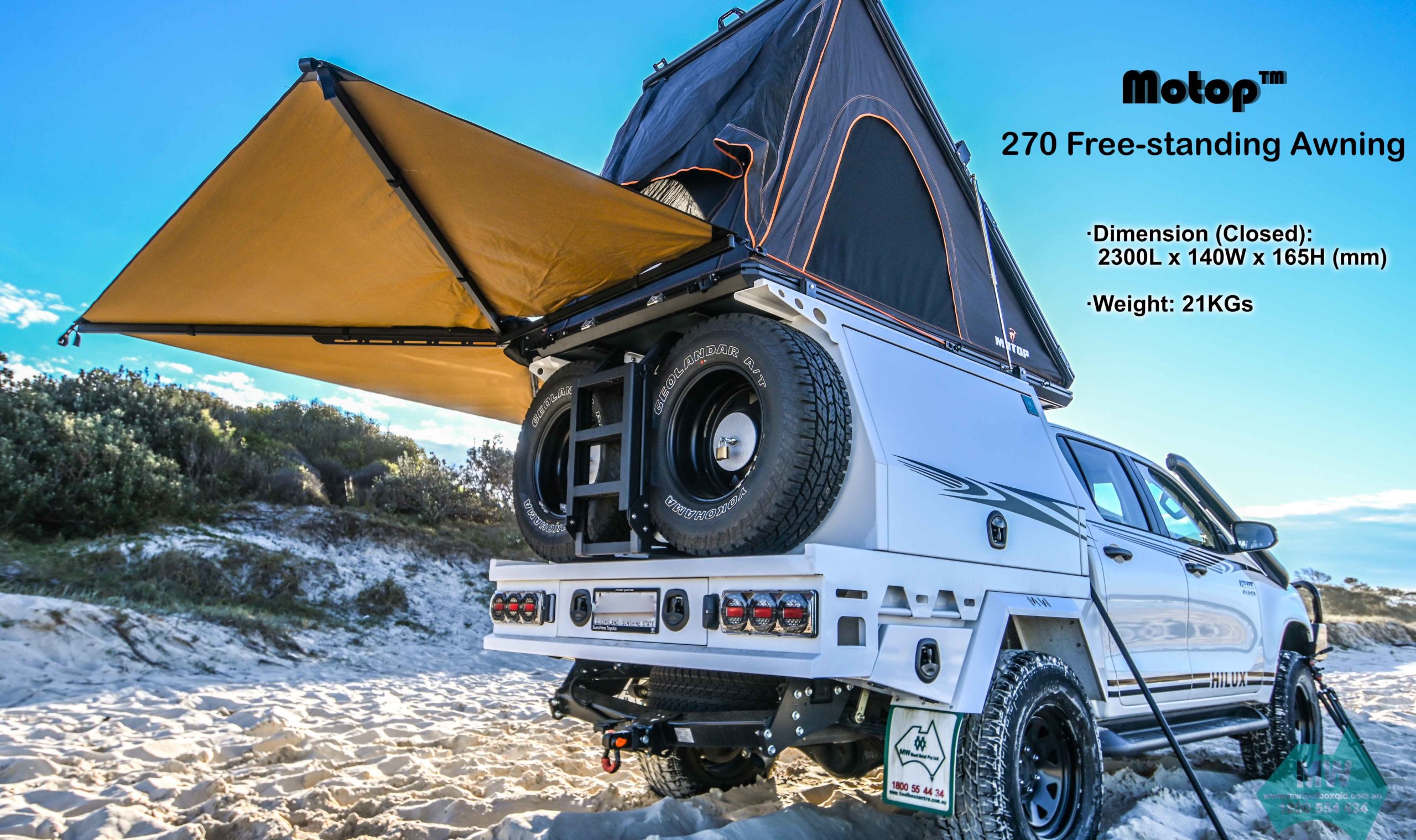 Motop 180 Free-standing Awning | MW Toolbox QLD
