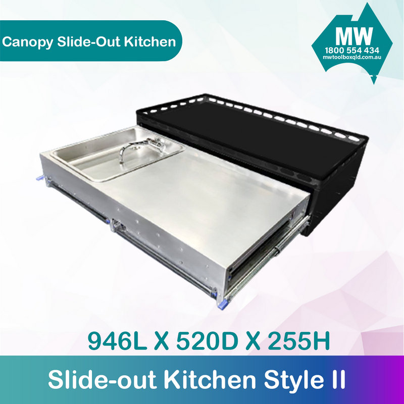 MW Slide Out Kitchen Canopy Kitchen Style Ⅱ - MW Toolbox QLD