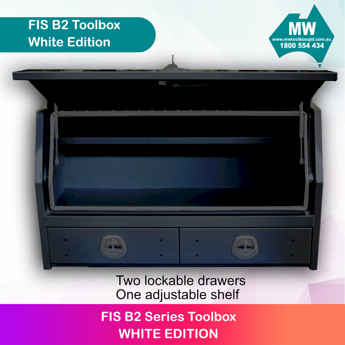 Aluminium Toolbox Front Opening Toolbox With 2 Drawers (FIC 2 Drawers ...