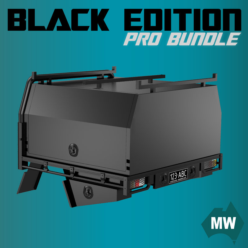 Trade Pro Tradesman Tray and Canopy Combo - Black Edition Combo For ...